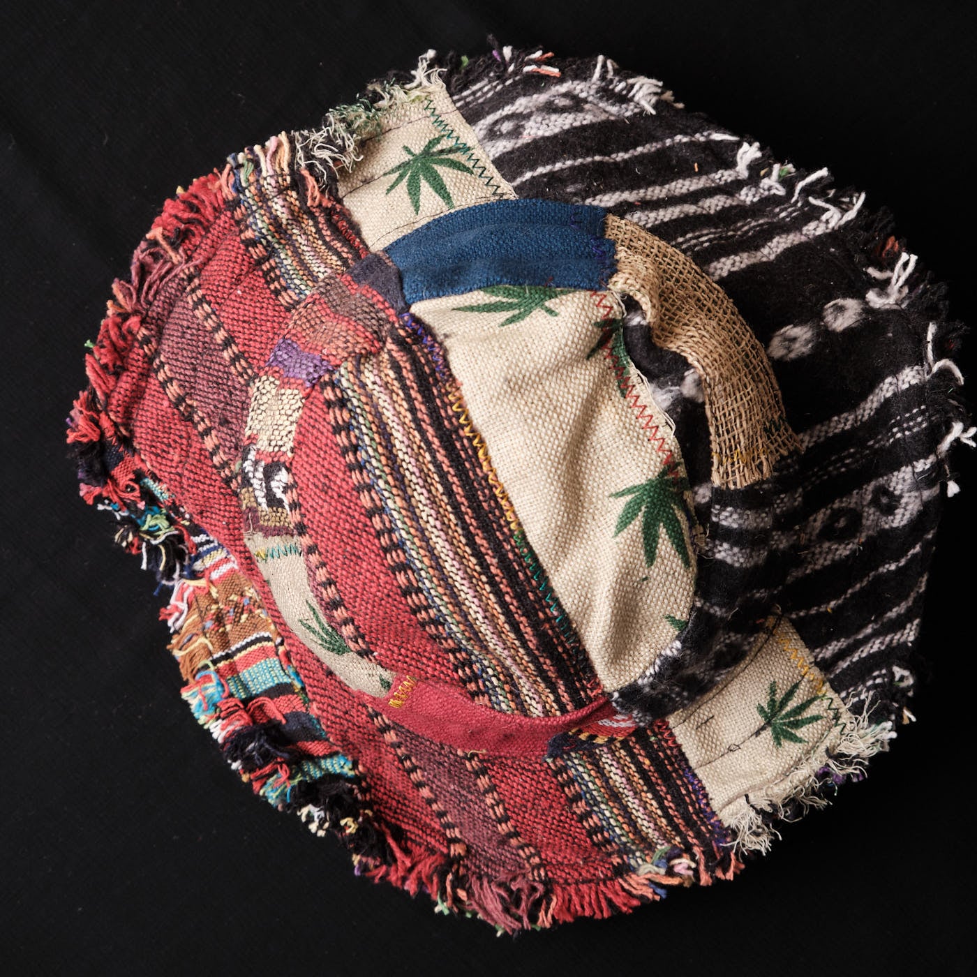 Hemp Summer Hat – Pouchful Handmade Multi Patch