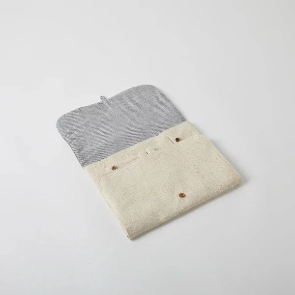 B Label Foldable Laptop Sleeve - Off White | Its Hemp