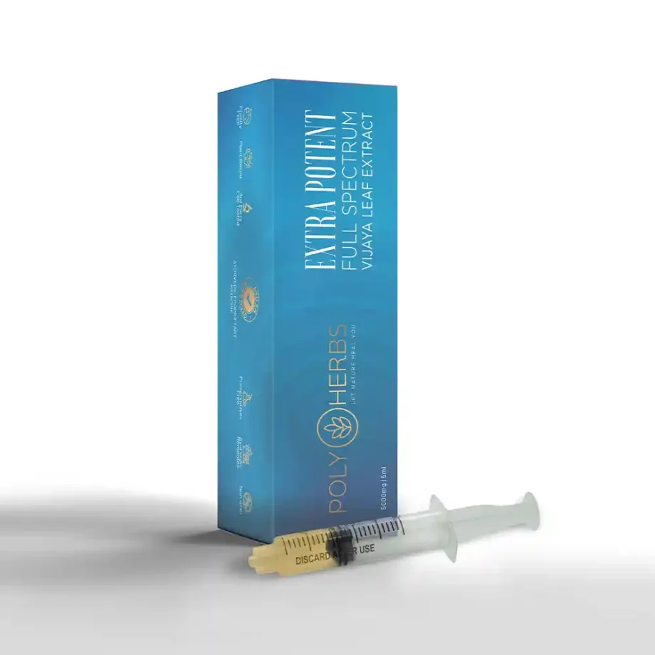 PolyHerbs EXTRA POTENT Vijaya Leaf Extract Syringe 5000mg – 5ml | Its Hemp