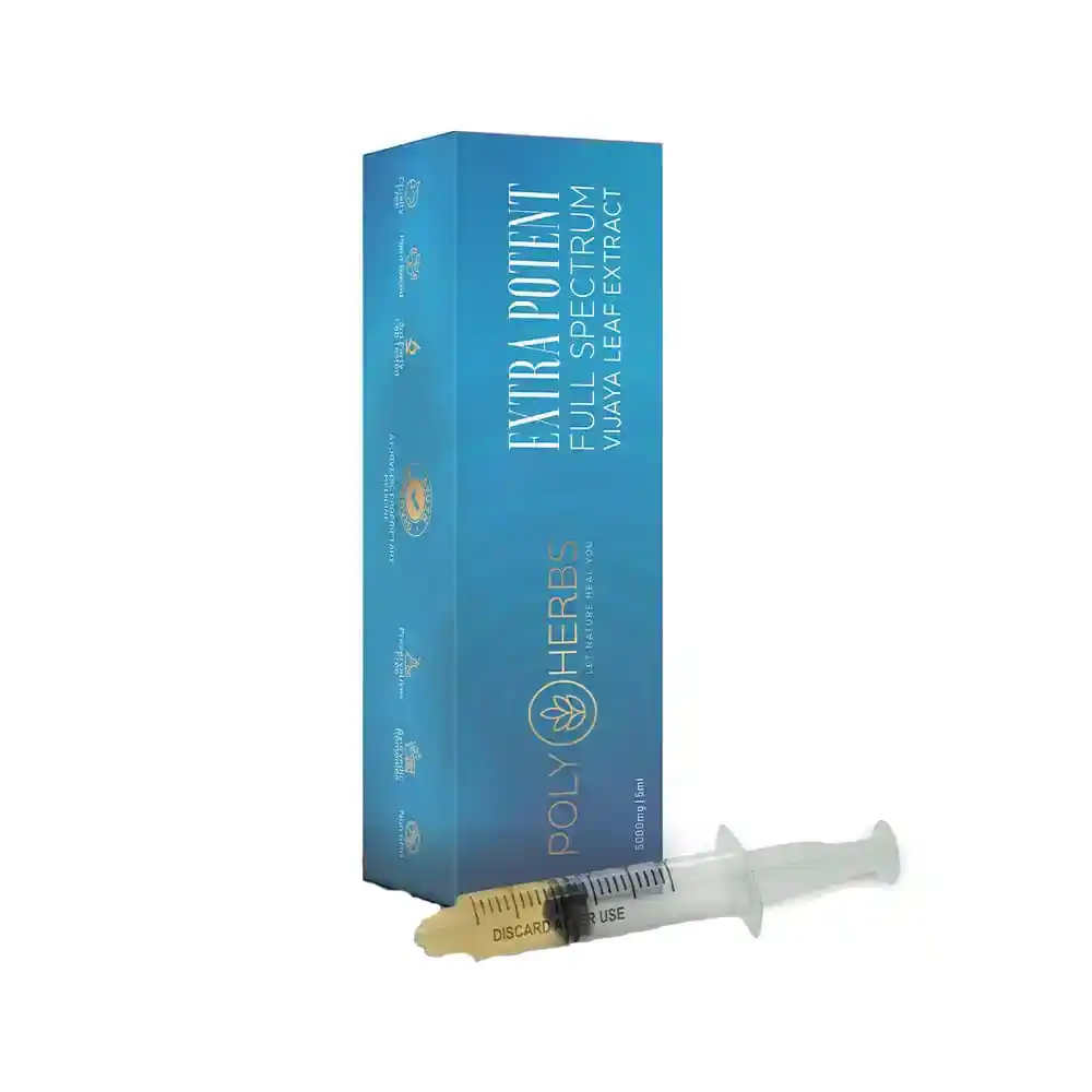 PolyHerbs EXTRA POTENT Vijaya Leaf Extract Syringe 5000mg – 5ml | Its Hemp