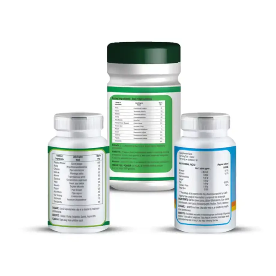 Zenius Digestive Care Kit For Fat Burner, Cholesterol Control, 60 ...