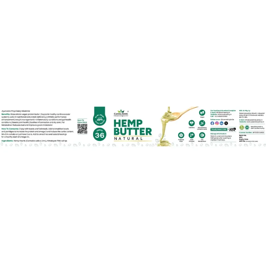 Hemp Butter – Cannaking Hemp Butter Natural