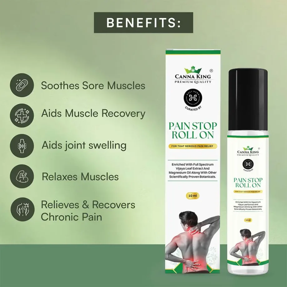 Pain Relief Roll-On – Cannaking Pain Stop