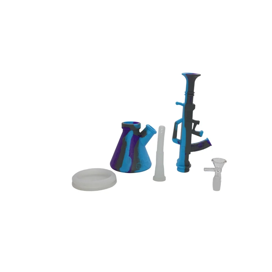 STRONG BONG 12 Inch Gun-Shaped Silicon Bong Unbreakable & Detachable ...