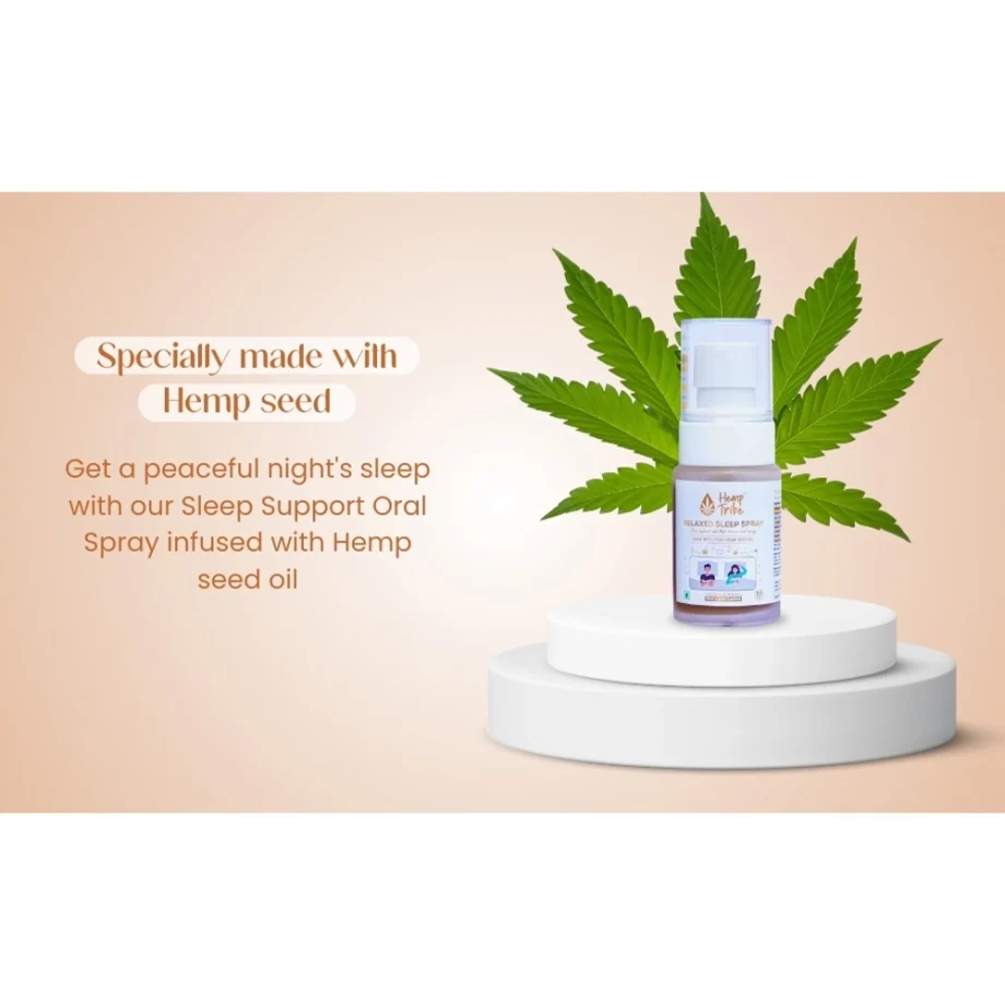 Hemp Tribe Relaxed Sleep Spray, 30 Ml Glass Bottle | Its Hemp