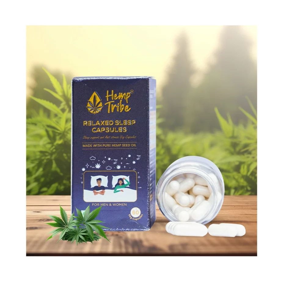 Hemp Tribe Relaxed Sleep Capsules – Natural Sleep Aid