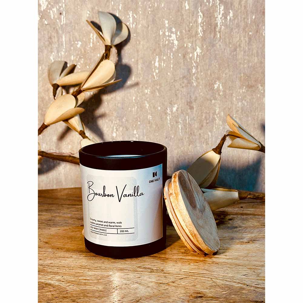 Aromatherapy Candle – One Half Bourbon Vanilla Calm