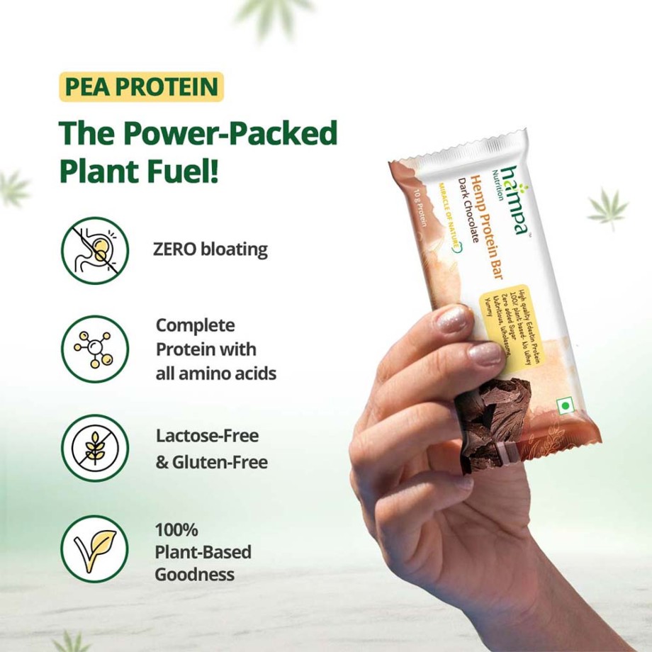 Hemp Protein Bar Dark Chocolate – Hampa