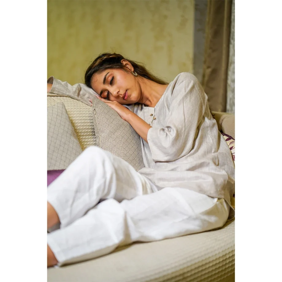 Hemp Yoga Set – Ecentric Women Beige & White