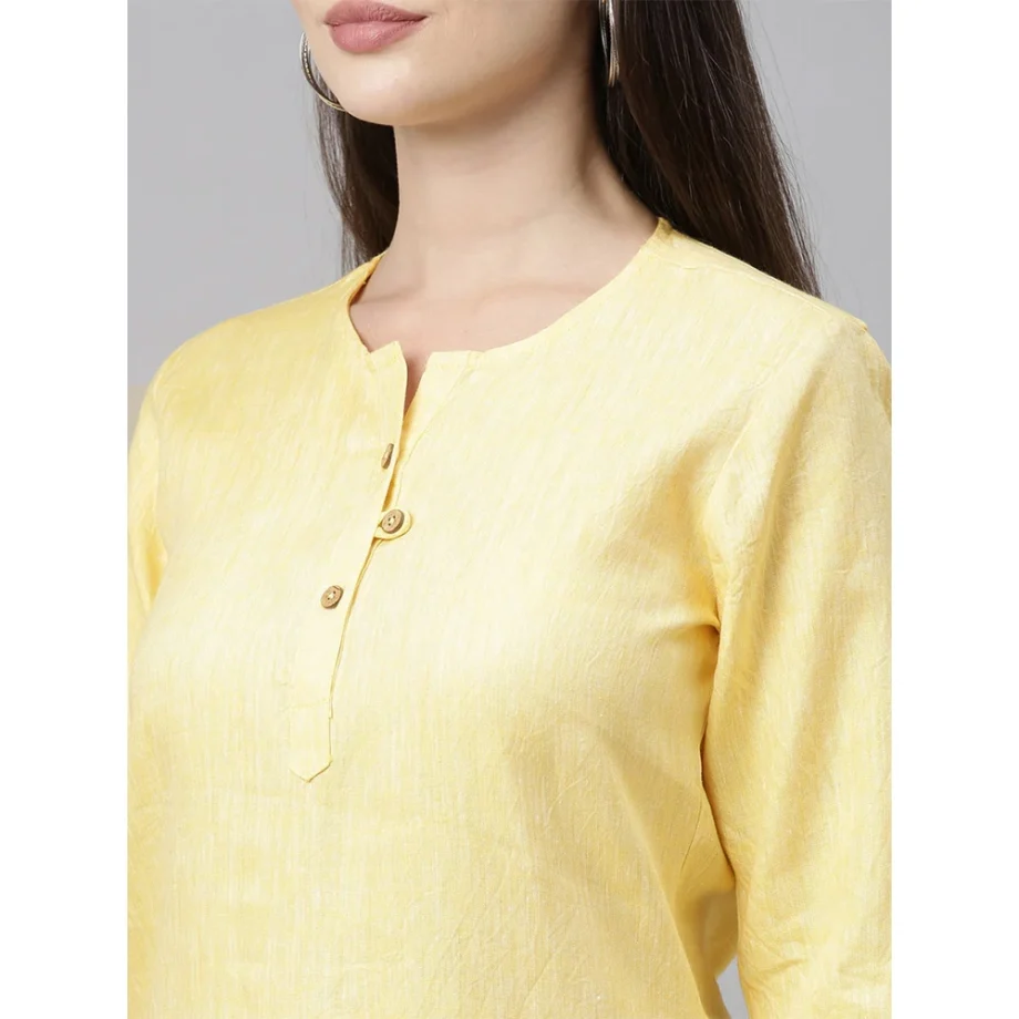 Hemp Yoga Top – Ecentric Women Lemon Yellow